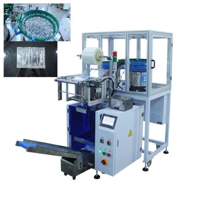China New Automatic Hardware Bolt Nail Screw Counting Toy Spare Parts Sachet Packing Machine With Two Vibrator Bowl for sale