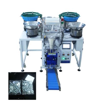 China Automatic Bolts Nuts Nail Fastener Screw Counting Packing Machine With 5 Vibrator Bowl Feeder for sale