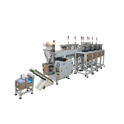 China Wholesale  hardware screw packaging machine toy fan accessories packaging machine with 9 vibration plate for sale