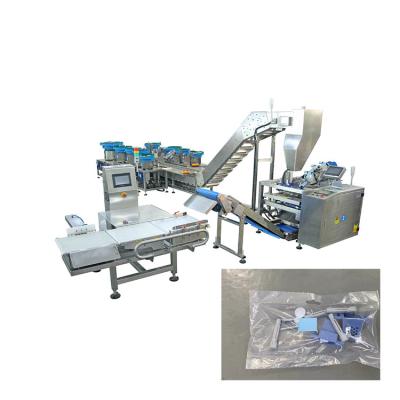 China 10 Drums Automatic Packaging Equipment PE Bagging Bag Sanitary WC Fixing Set Toilets Pan Fittings Kit Packing Machine for sale