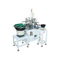 China Long Valve Element Assembly Machine With Vibrating Bowl Feeding for sale