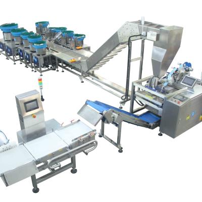 China High Precision Equipment Pva Film Sachet Pouch Multi - disc Screw Hardware Plastic Bags Rotary Bucket Type Packing Machine for sale