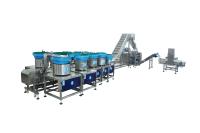 China High Precision Equipment Pva Film Sachet Pouch Multi - disc Screw Hardware Plastic Bags Rotary Bucket Type Packing Machine for sale
