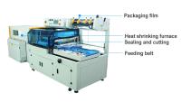 China Automatic bottle shrink wrap packing machine PVC Film Heat Tunnel Shrink Wrapping Machine for water bottles aluminum cans for sale