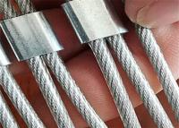 China Stainless Steel Ferrule Rope Mesh 4.0mm AISI 304 316 Rhombus X Tend Cable Mesh for sale