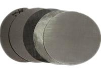 China 350mm 12/64 Black Carbon Steel Screen Filter Mesh Disc For PP / HDPE Recycling for sale