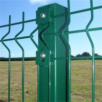 China Welded V Mesh 3D Curved Garden Fence Panels 1.8M Height for sale