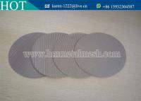 China Stainless Steel Extruder Screens For Filters,Dutch Weave 12*64 Filter Discs for sale