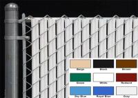 China Garden DIY Weather Resistant Plastic PVC Privacy Smart Metal Mesh Fence Slats Kit For Chain Link for sale