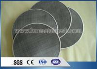 China Plain Weave Stainless Steel 304 Filter Mesh Screen 25-400 Micron Wire Mesh Filter Disc for sale