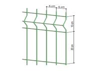 China 3D Curvy Galvanized Welded Wire Mesh Fence Triangle Mesh Fence for sale
