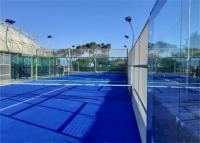 China Galvanized +Pvc Coated Panoramic Padel Tennis Rules Fence 10Mx20M for sale