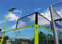 China Customized Padel Court Fence with 50x50mm Galvanized +PVC Coated Metal Mesh for Tennis Courts for sale