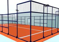 China Custom Paddle Court 12mm Artificial Turf Padel Tennis Court Fence for sale
