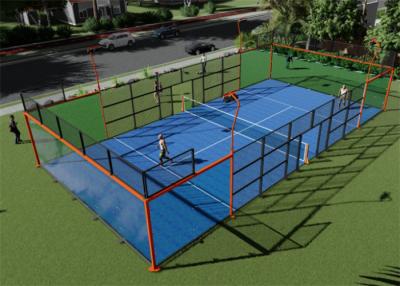 China 33 Ft By 66 Ft Padel Tennis Court Metal Mesh Fence For Indoor Or Outdoor for sale