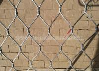 China 1.6mm Stainless Steel Wire Rope Mesh For Lion In Zoo Exhibition Decoration for sale