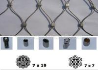 China 1.5Mm Stainless Steel Cable Wire Rope Mesh / Hand Woven Rope Mesh for sale