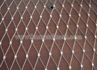China 1.2Mm Stainless Steel Ferrule Rope Mesh For Aviary Bird Zoo Mesh for sale