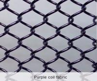 China 1.2mm Wire Diameter 6mm Aperture Size Metal Coil Drapery with Baking Finish for Building Decoration for sale