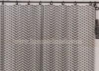 China 1.2mm Wire Diameter 6mm Aperture Size Metal Coil Drapery with Baking Finish for Building Decoration for sale