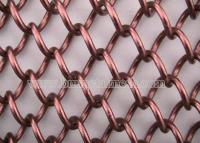 China Woven Aluminum Chain Link Curtain Customized Length And Width Architectural Wire Mesh for sale