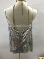 China Garment Sequins Fabric Metal Mesh/Metal Cloth For Party Dress for sale