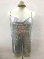 China Garment Sequins Fabric Metal Mesh/Metal Cloth For Party Dress for sale