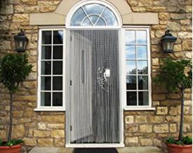 China Double Hook Aluminium Chain Door Curtain Fly Door Insect Screen - Extra Long - 99cmx210cm for sale