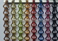 China Double Hook 1.6 mm Wire Diameter Aluminum Chain Link Curtain for sale