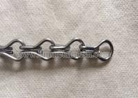 China 1.6mm Double Hook Link Aluminum Chain Link Curtain with Hard Anodizing for Decoration and Fly Screen for sale