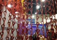 China Aluminum Double Hook Link Chain Fly Screen with Hard Anodizing and 1.6Mm Wire Diameter for UK Market for sale