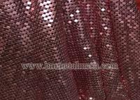 China Colorful 3mm Sequin Mesh Fabric Aluminum Garment Silver Metallic Mesh For Bag for sale