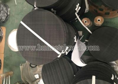 China 12*75 12*64 Mesh Mild Steel Wire Cloth/Black Wire Mesh Plastic Extruder Filter Screen for sale