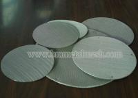 China Extruder Screen Wire Mesh Filter Discs/ 300 325 400 500 635 Mesh Stainless Steel Wire Mesh for sale