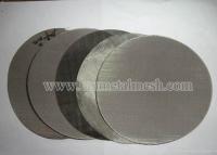 China Round Shape Stainless Steel Wire Cloth Extruder Screen with Dutch Weave for Plastic Extrusion for sale