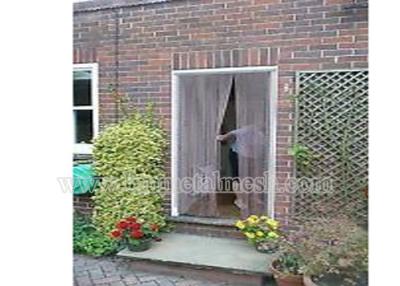 China Aluminium Fly Pest Door Screen 84x35 Inch Metal Chain Curtain doorway Screen for sale