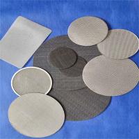China Stainless Steel Woven Metal Extruder Screen Filters in SUS304, 316, 316L with 5-600 Micron and Plain Weave Dutch Weave for sale