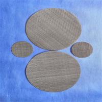 China Stainless Steel Woven Metal Extruder Screen Filters in SUS304, 316, 316L with 5-600 Micron and Plain Weave Dutch Weave for sale