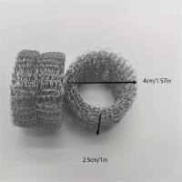 China Stainless Steel Knitted Wire Mesh Reusable Limescale Remover Ring for sale