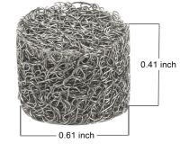 China 304 Stainless Steel Foam Gun Knitted Mesh Filter 0.61 in x 0.41 in for sale