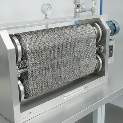 China 132x17mesh 150mm Automatic Continous Belt Screen Filter Mesh With Fine Filtration for sale