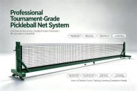 China Indoor Outdoor Surface Mount Pickleball Court Net Set 22FT for sale
