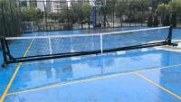 China 22FT Heavy Duty Carbon Steel Posts Pickleball Net System with Cast Brass Winder Crank Handle for sale