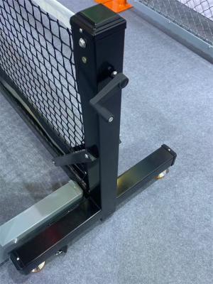 China 22FT Heavy Duty Carbon Steel Posts Pickleball Net System with Cast Brass Winder Crank Handle for sale