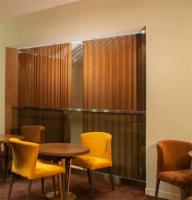 China Gold Wire Mesh Coil Drapery Curtain For Modern Interior Spaces for sale