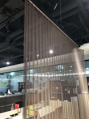China Aluminum Metal Coil Drapery with 6mm Aperture and Customized Length for Building Decoration for sale