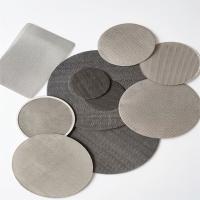 China Stainless Steel Woven Metal Extruder Screen Filters in SUS304, 316, 316L with 5-600 Micron and Plain Weave Dutch Weave for sale