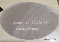 China 200mm 170mm  SS Extruder Screen Pack Wire Mesh Filter For Recycling Plastic Pellets for sale