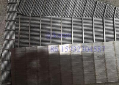China 304/316L/321/310S Wedge Johnson Screen Filter Panel / Johnson Vee Wire Screen 23Um for sale