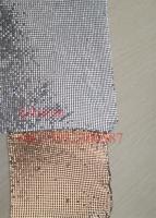 China Flexible Decorative Metallic Mesh Fabric with Customizable Colors for Party Dresses for sale